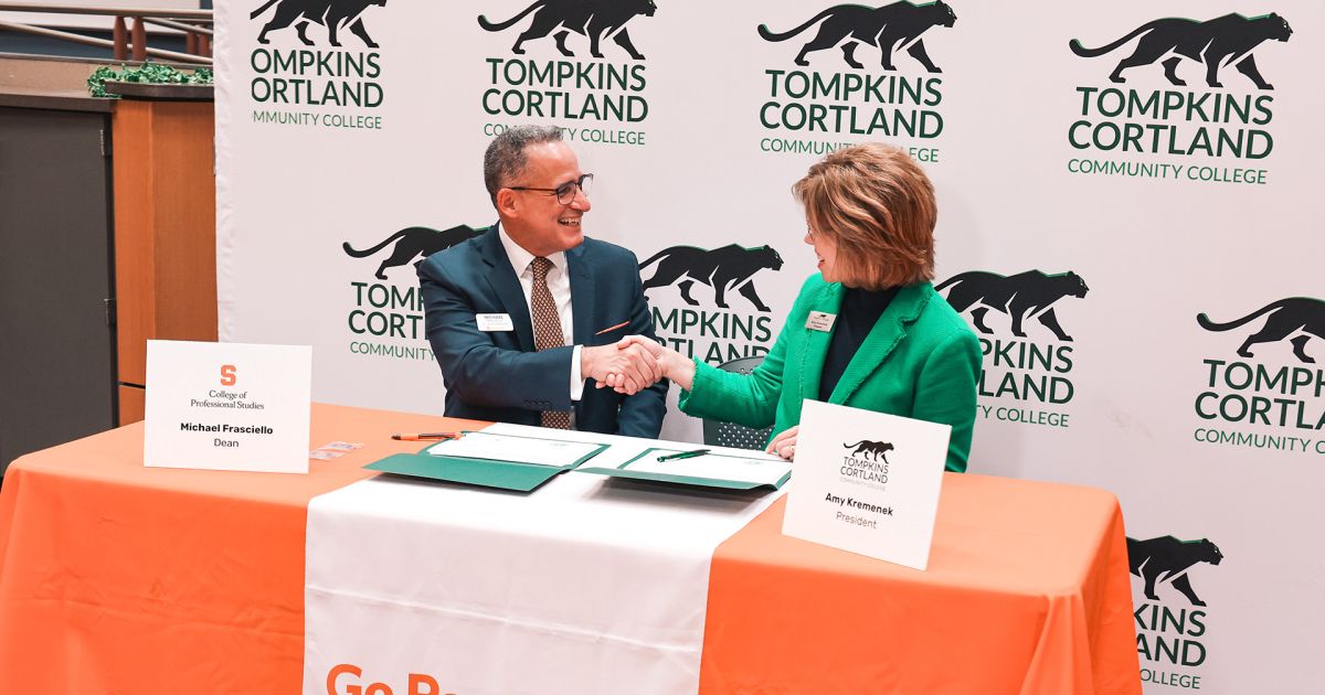 TC3 and Syracuse Sign Transfer Agreement | Tompkins Cortland Community ...